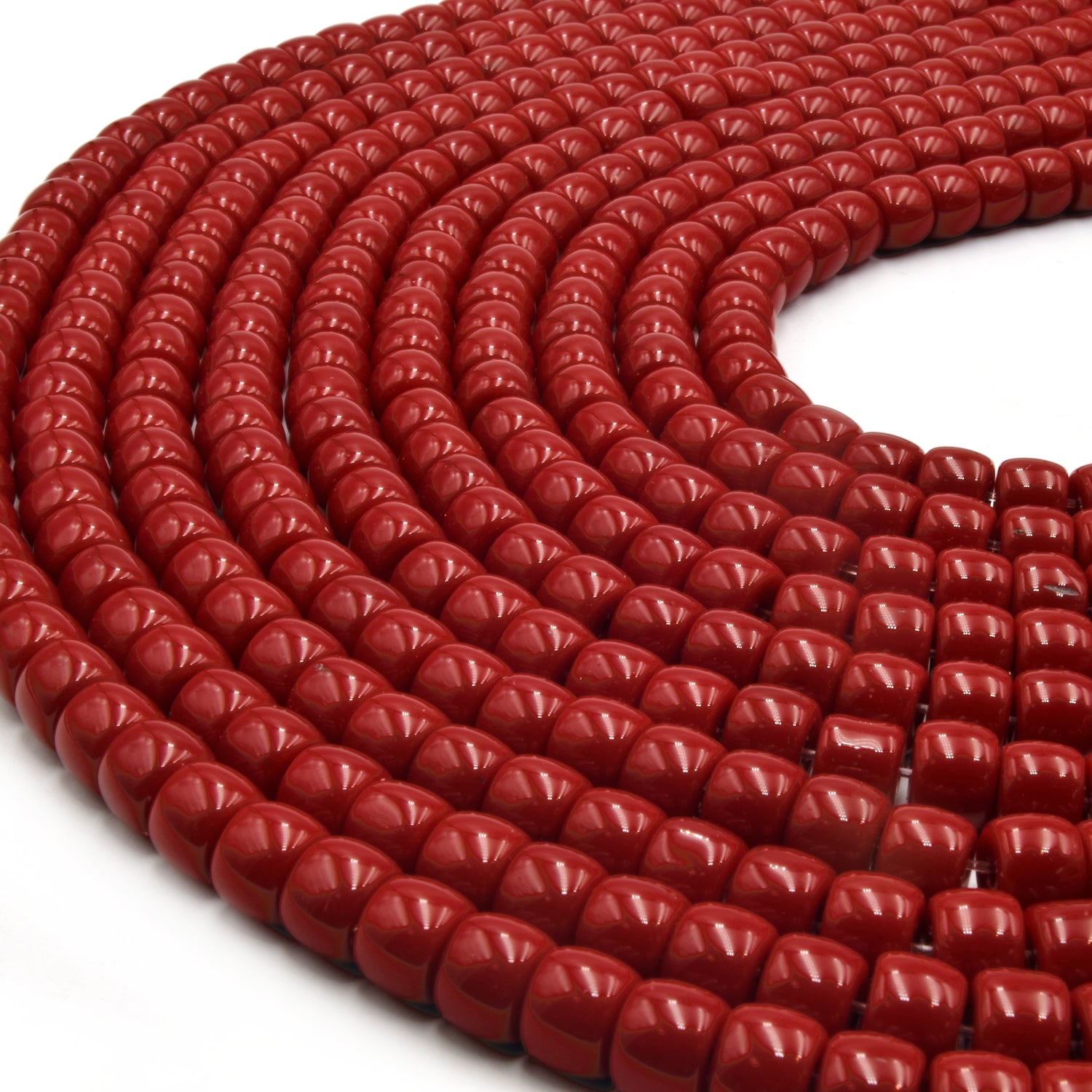 Glass Heishi Beads | 8mm Glass Heishi Beads | Thick Glass Beads – Only ...