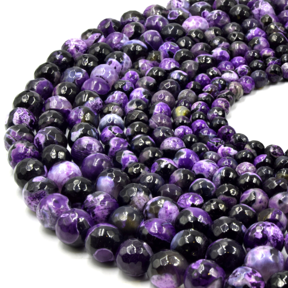 Faceted Agate Beads | Mixed Agate Beads | Dyed Agate Round Beads – Only ...