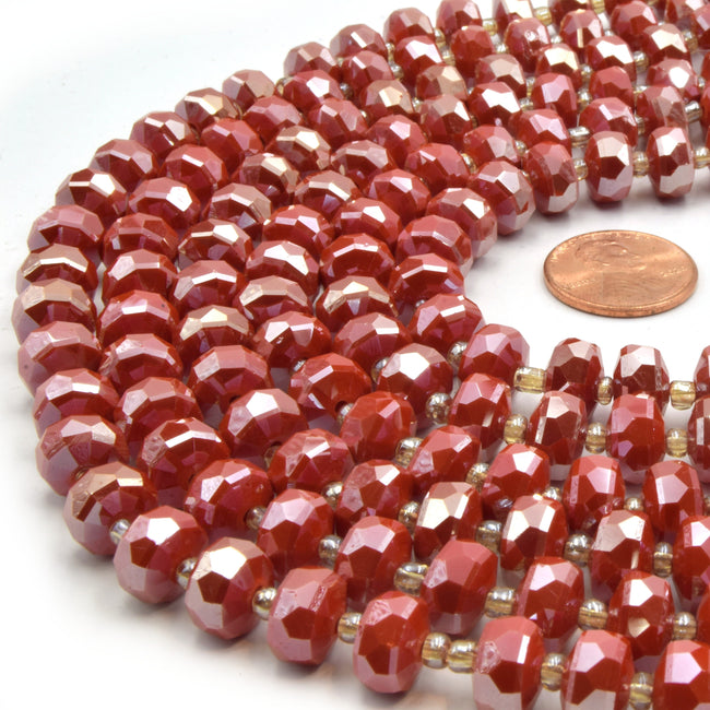Chinese Crystal Beads 10mm Faceted Heishi Rondelle Crystal Beads L Only Beads